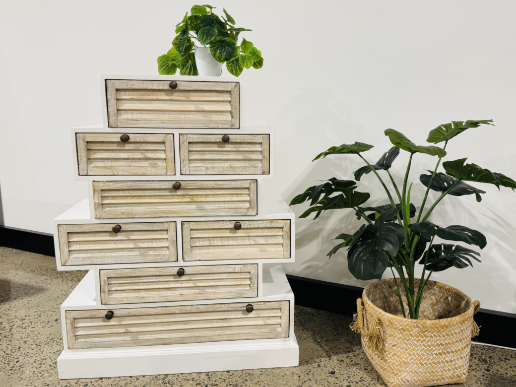 Buy Hampton Low 8 Drawer Chest Online | Santosa Furniture Warehouse